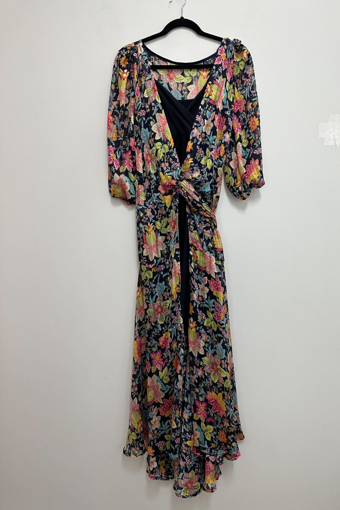 Buy Katrina Maxi Wrap Floral Dress in Multi | Sacha Drake | GlamCorner