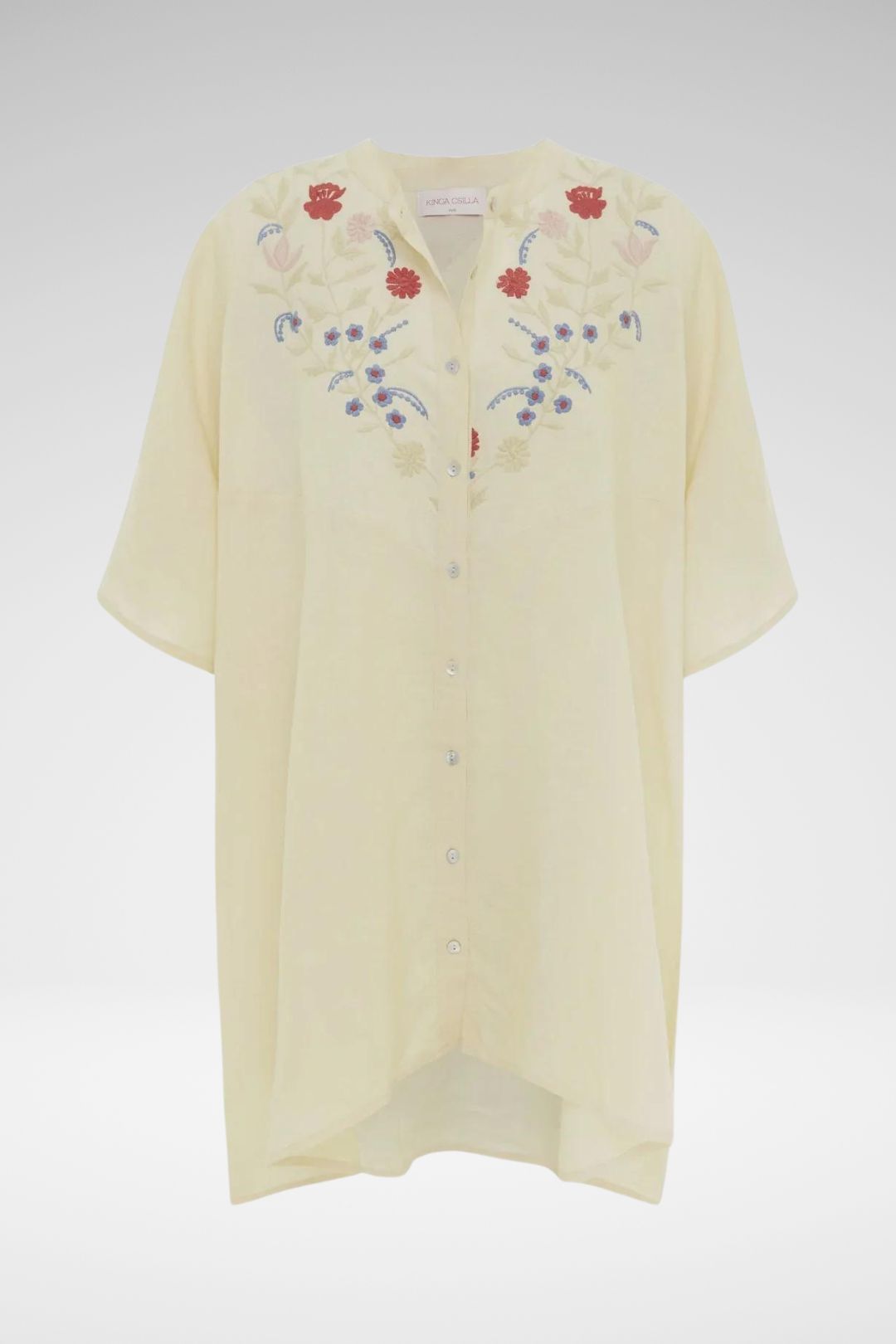 Hire Orange Embroidery Shift Dress | Kinga Csilla | GlamCorner