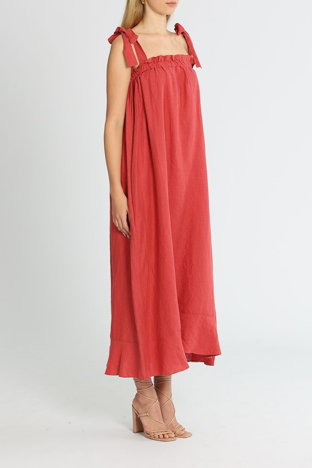 Hire Mia Linen Dress | Kinney | GlamCorner