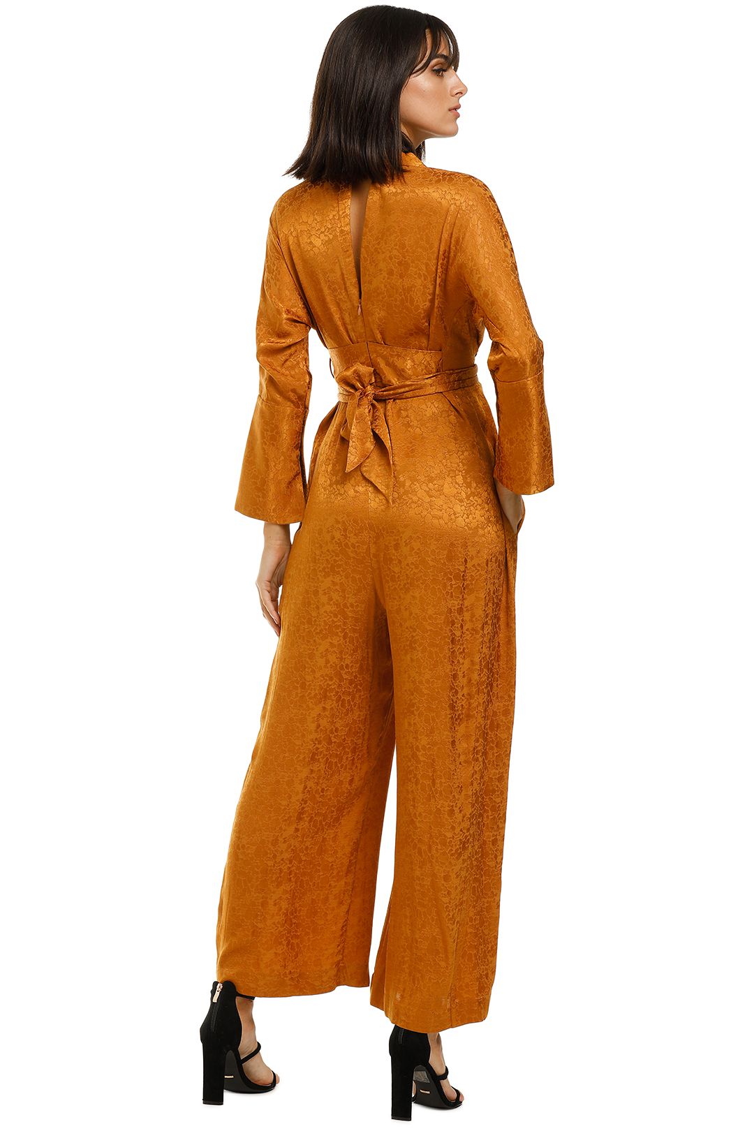 Slink PJ Jumpsuit in Rust by KITX for Hire | GlamCorner