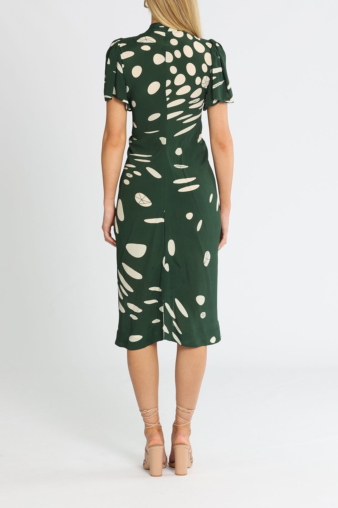 Hire Georgette Dress in Green | Kitx | GlamCorner