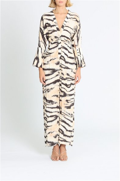 zebra cut out playsuit