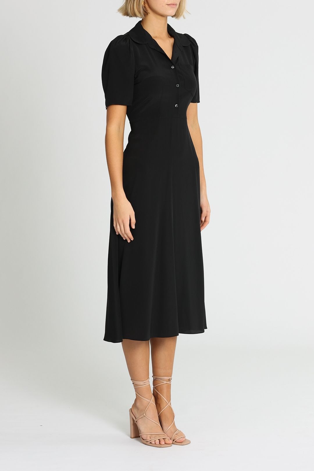 Hire Ginger Silk Midi Dress | Lee Mathews | GlamCorner