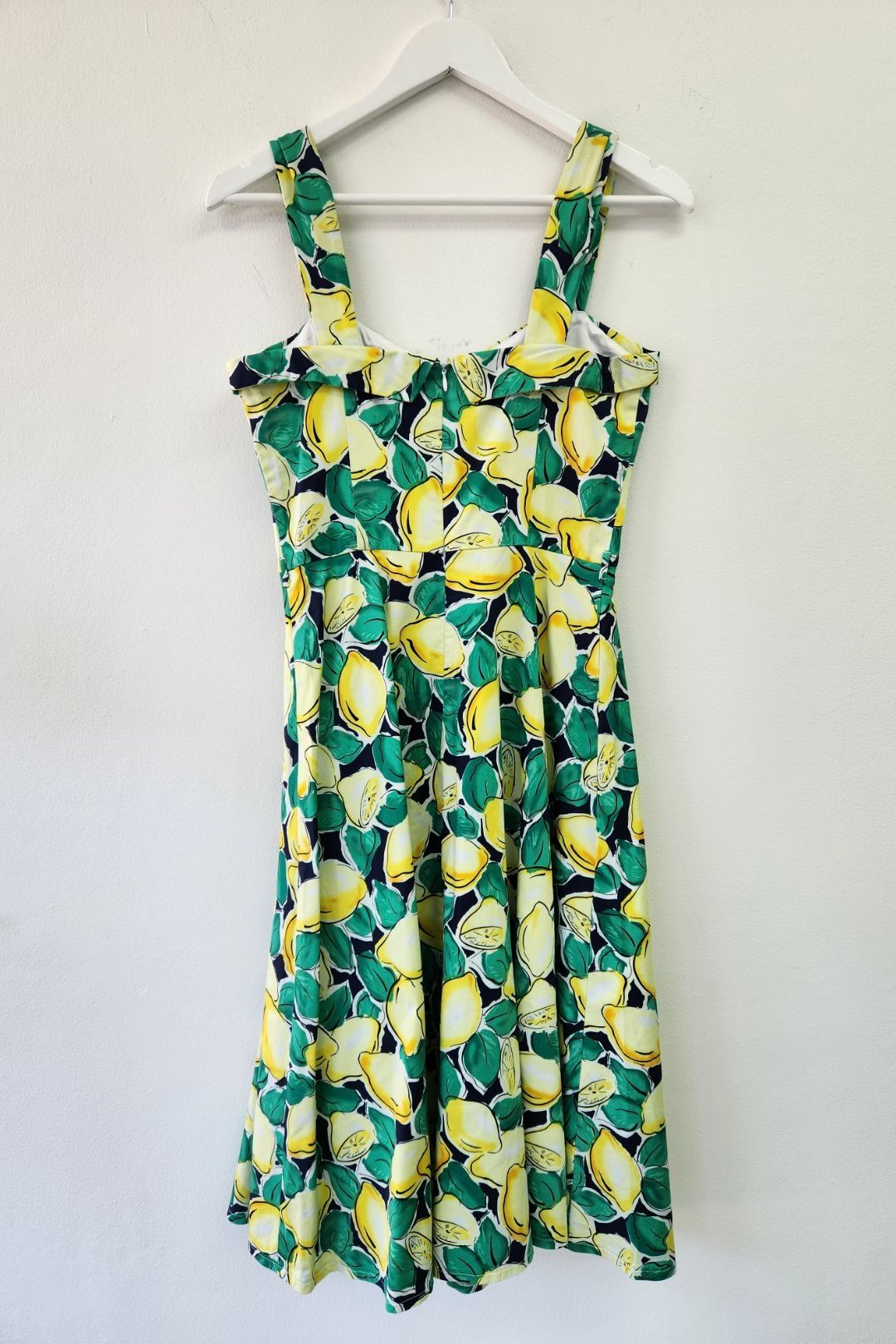 Buy Lemon Print Fit and Flare Picnic Dress | Review | GlamCorner