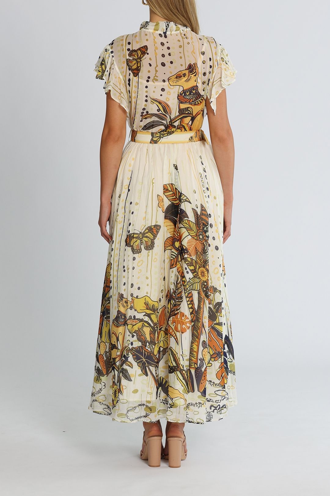 Hire La Vida Silk Chiffon Dress | LEO LIN | GlamCorner