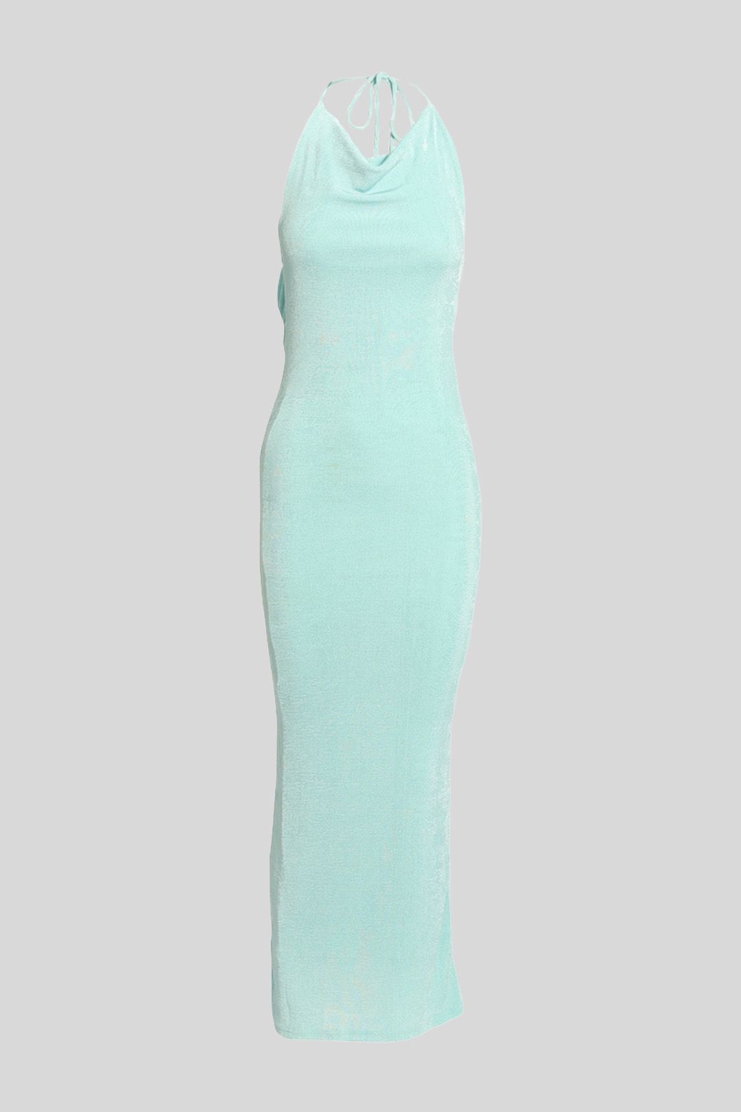 Buy Sienna Gown in Aqua | Melani | GlamCorner
