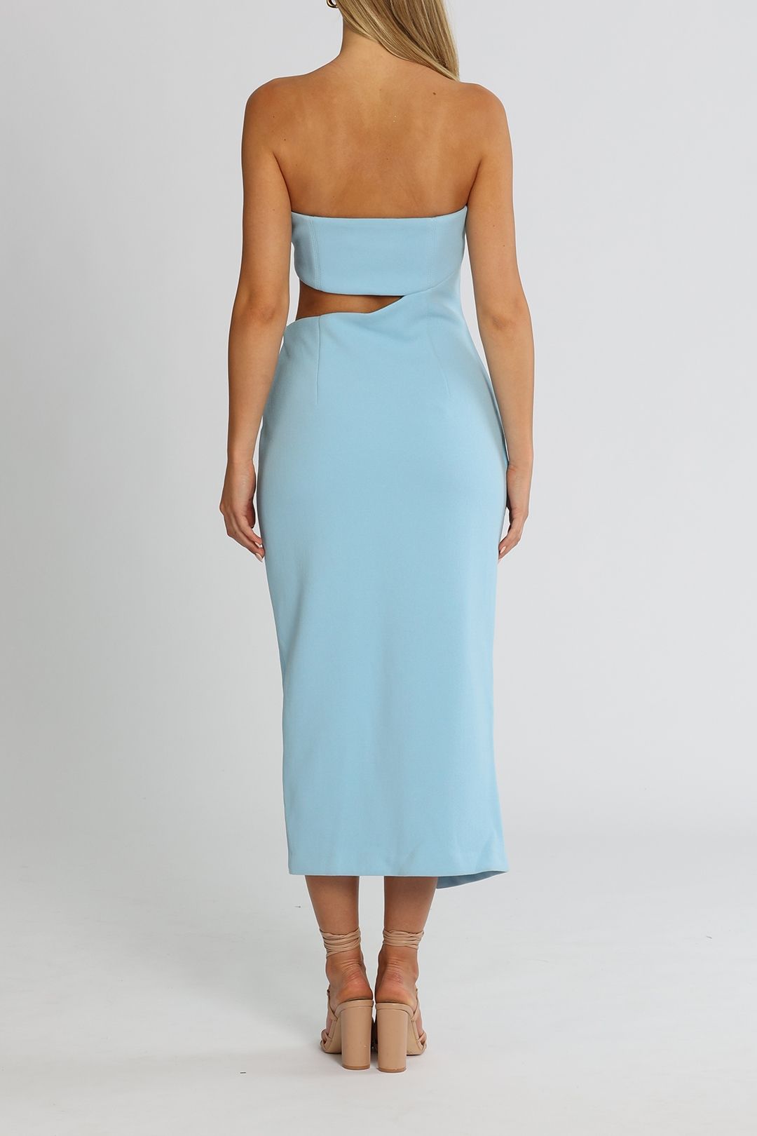 Hire Medora Dress in Powder Blue | Misha | GlamCorner