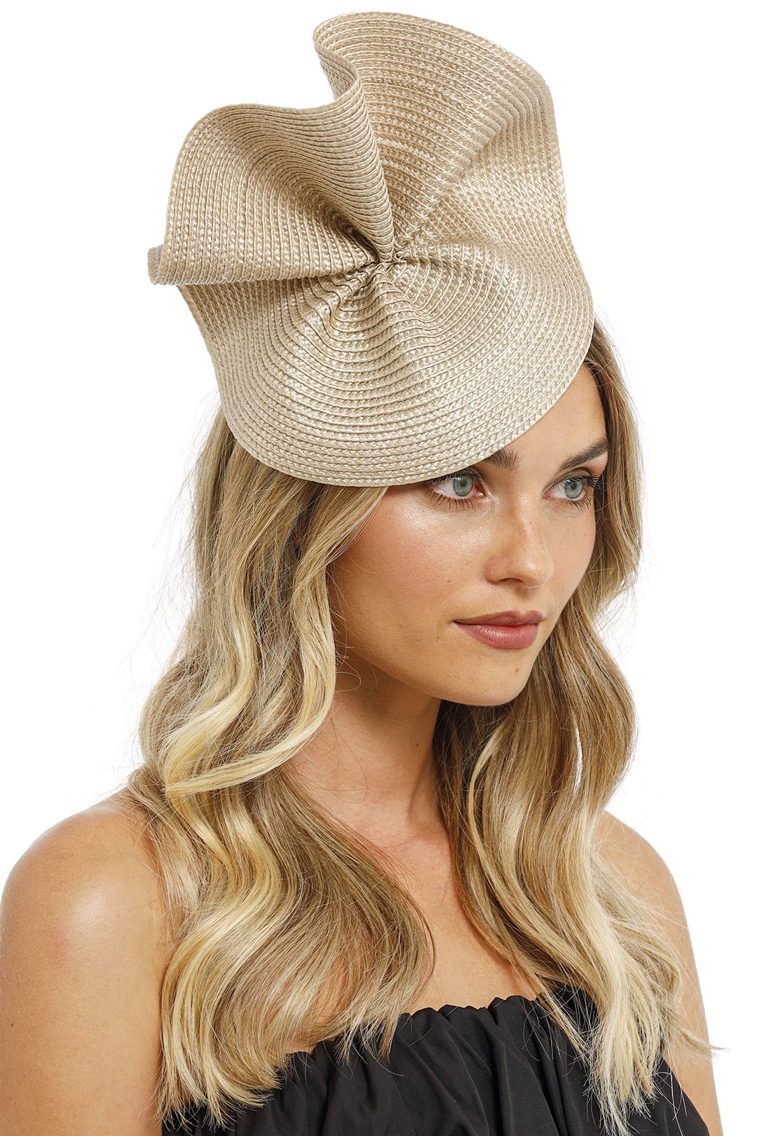Hire Zaria Fascinator in Nude | Morgan and Taylor | GlamCorner