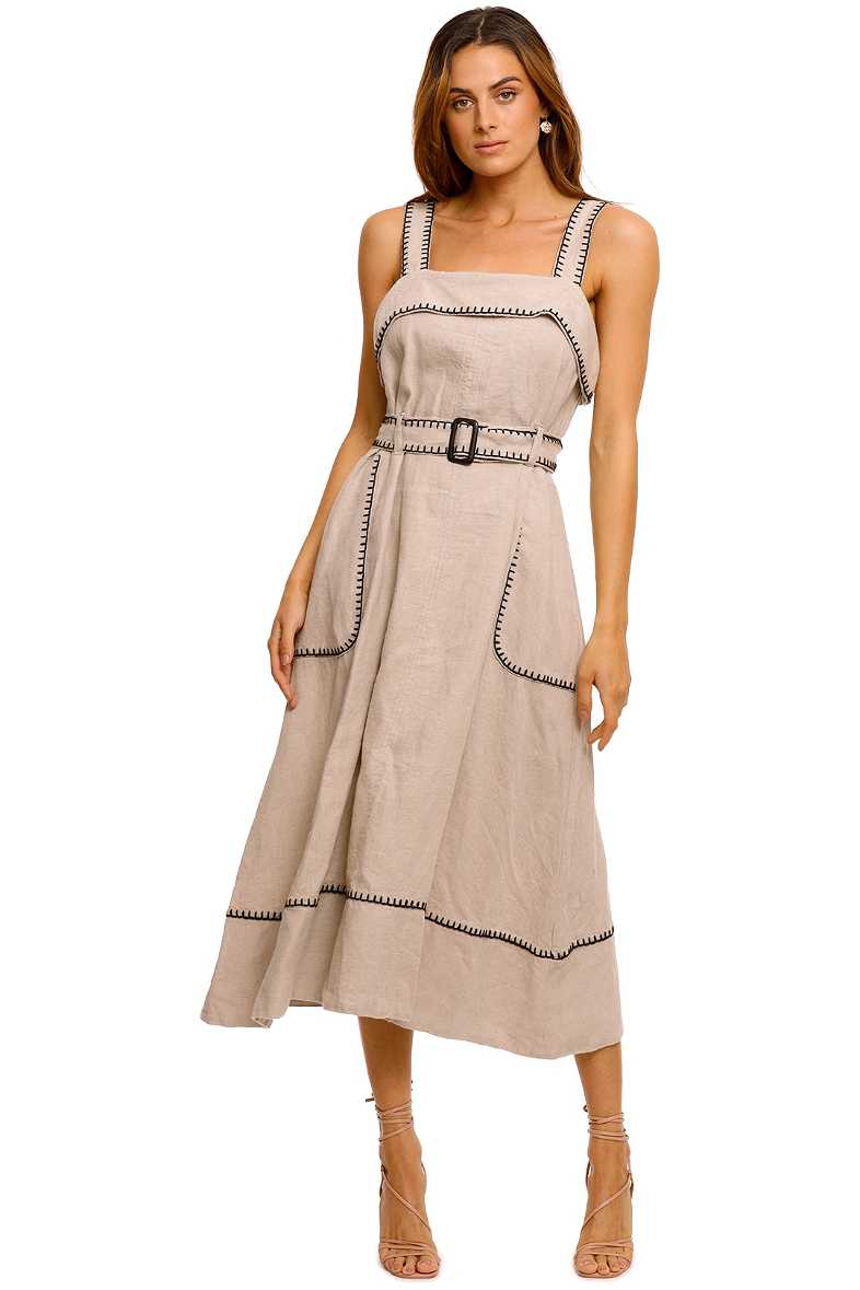 Marois Midi Dress - Ivory by Jay Godfrey for Rent