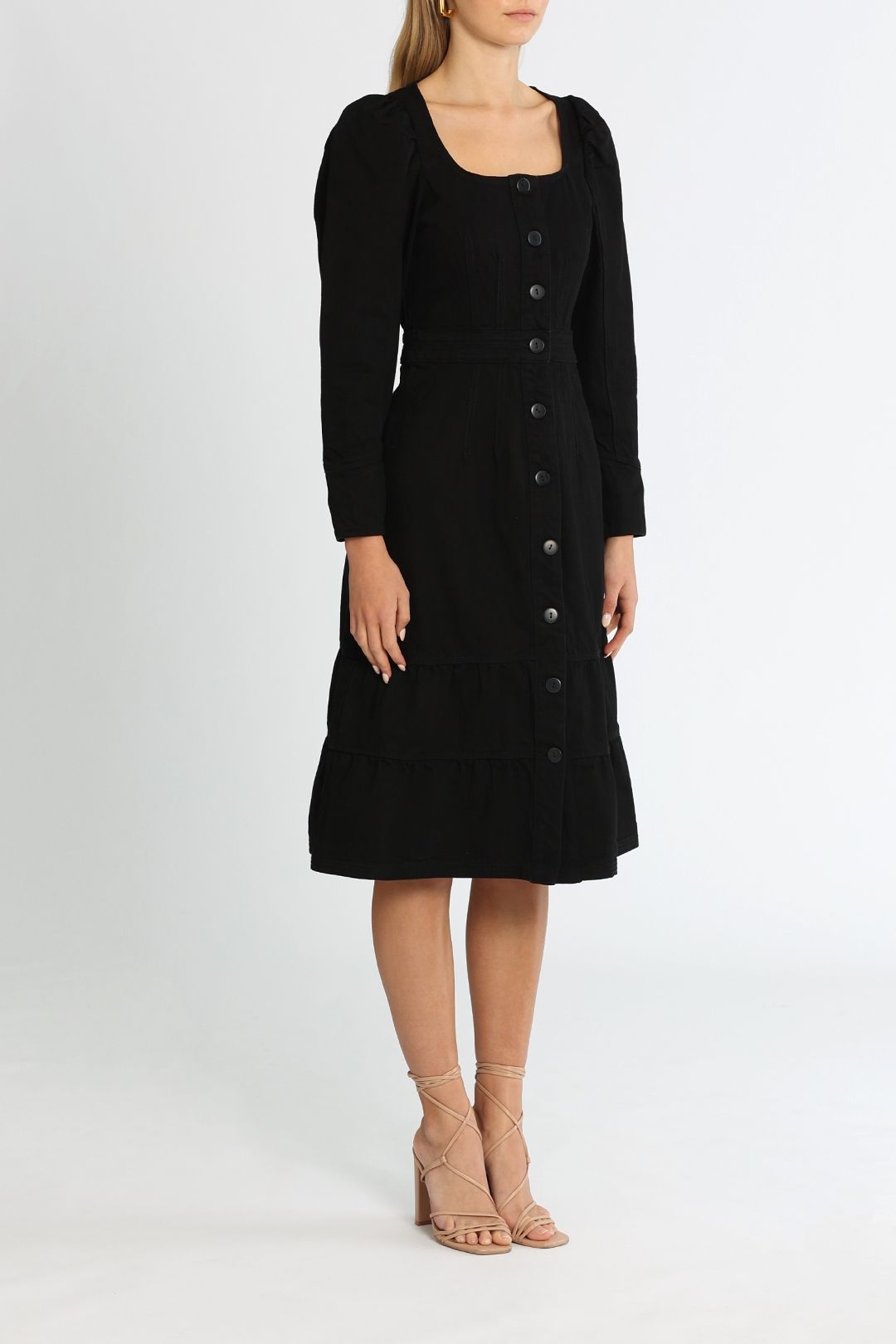 Hire Max Denim Dress in Black | Morrison | GlamCorner