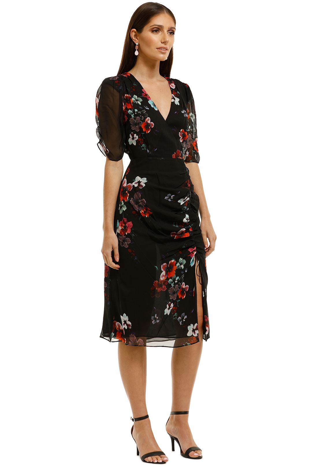 Tea Dress in Rust Multi by Nicholas for Hire | GlamCorner