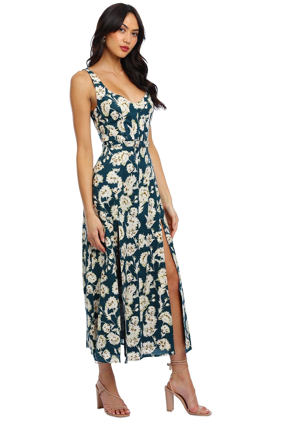 Hire Hadley Dress in Fan Floral | Nicholas | GlamCorner