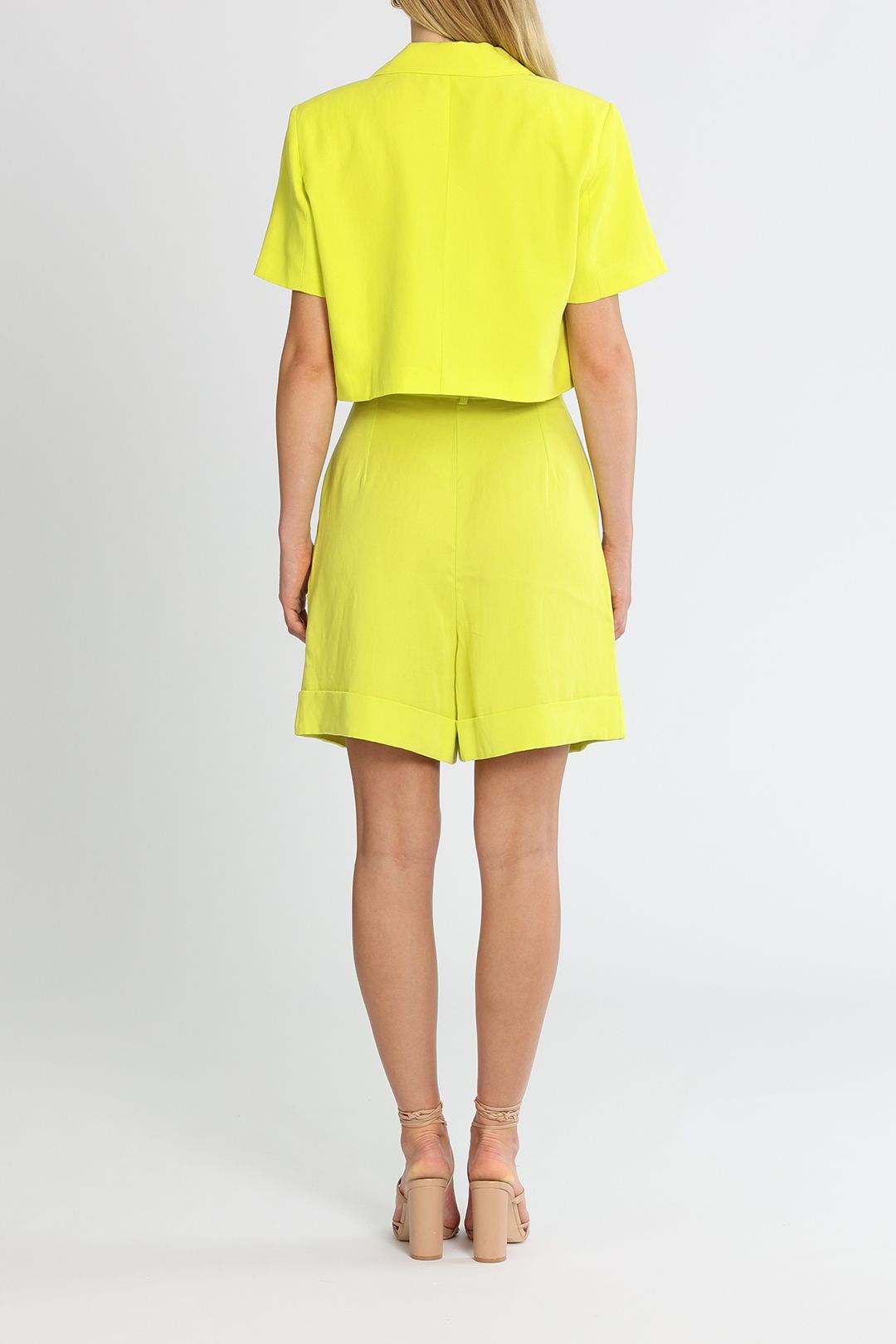 Hire Short Cropped Jacket and Short Set | Nocturne | GlamCorner