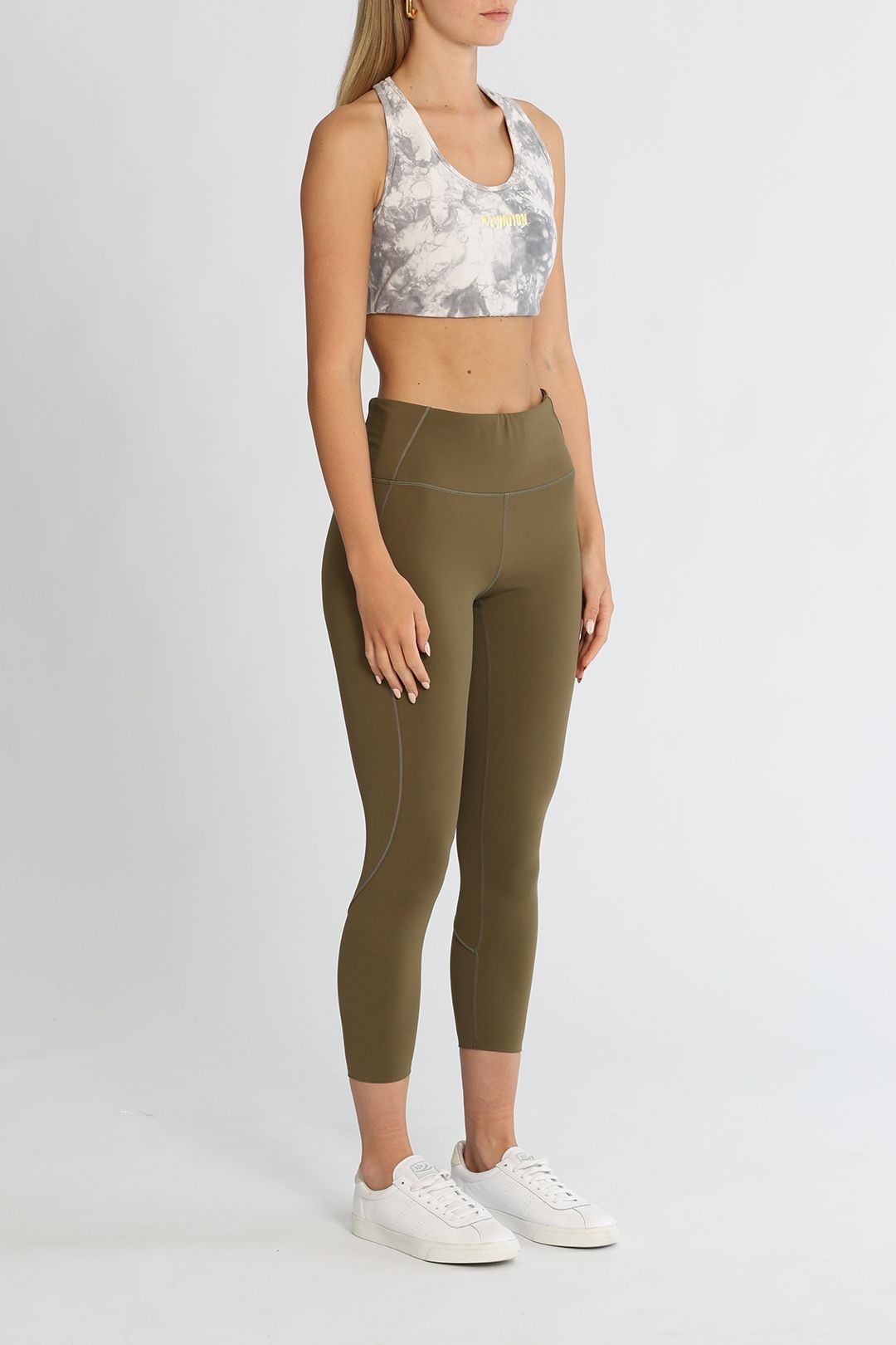 Hire Ascend Sports Bra in Dark Shadow | PE NATION | GlamCorner