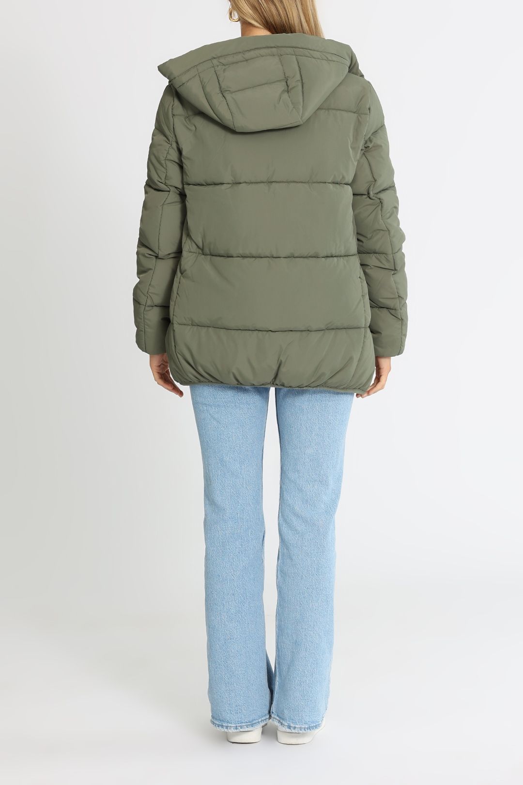Hire Full Count Puffer Jacket in Four Leaf Clover | PE NATION | GlamCorner