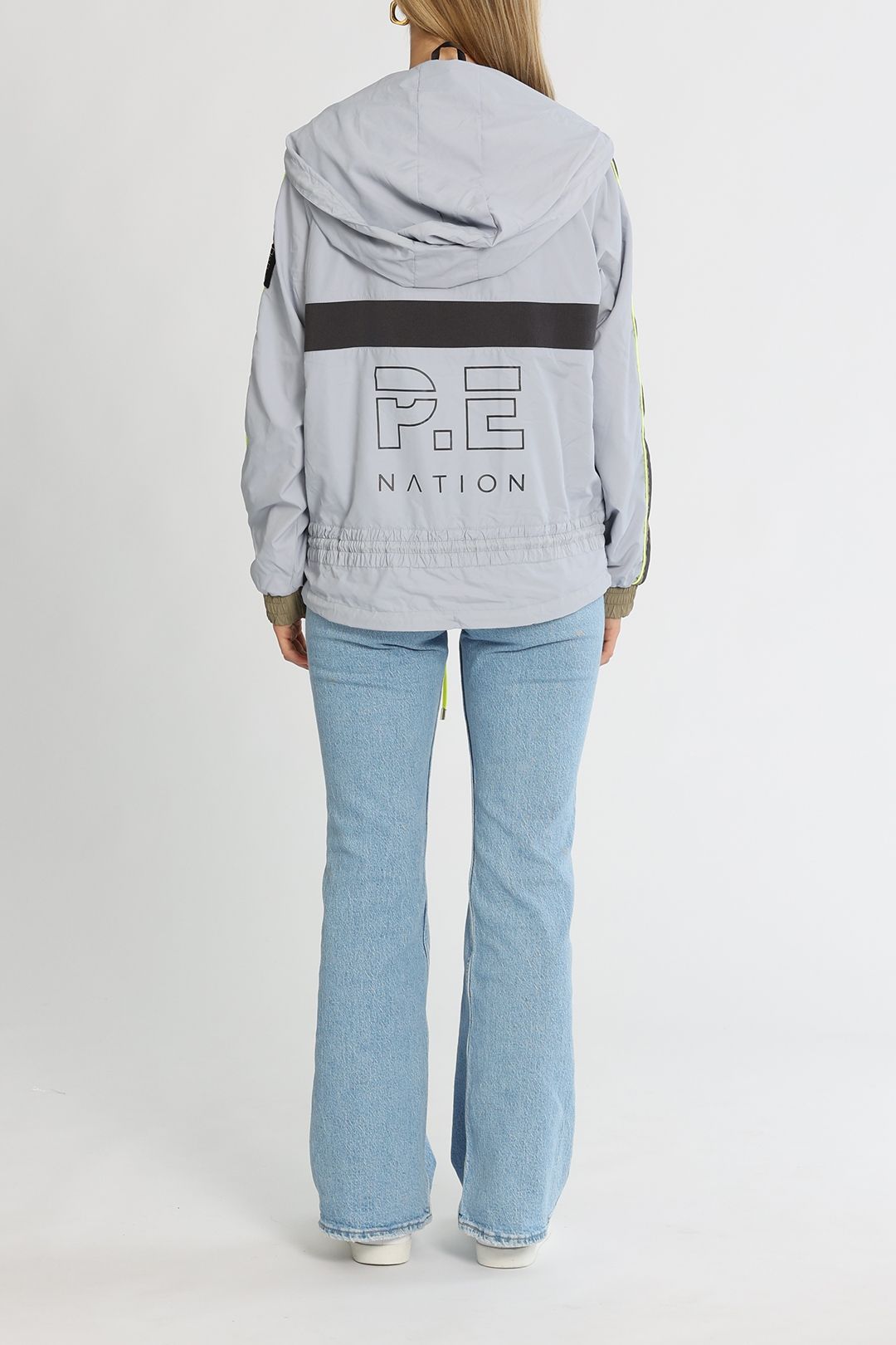 Hire Man Down Jacket in Grey Dawn | PE NATION | GlamCorner
