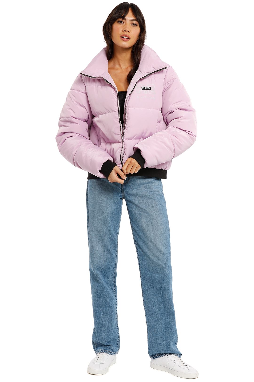 Hire Ramp Run Puffer Jacket in Orchid Bouquet | PE Nation | GlamCorner
