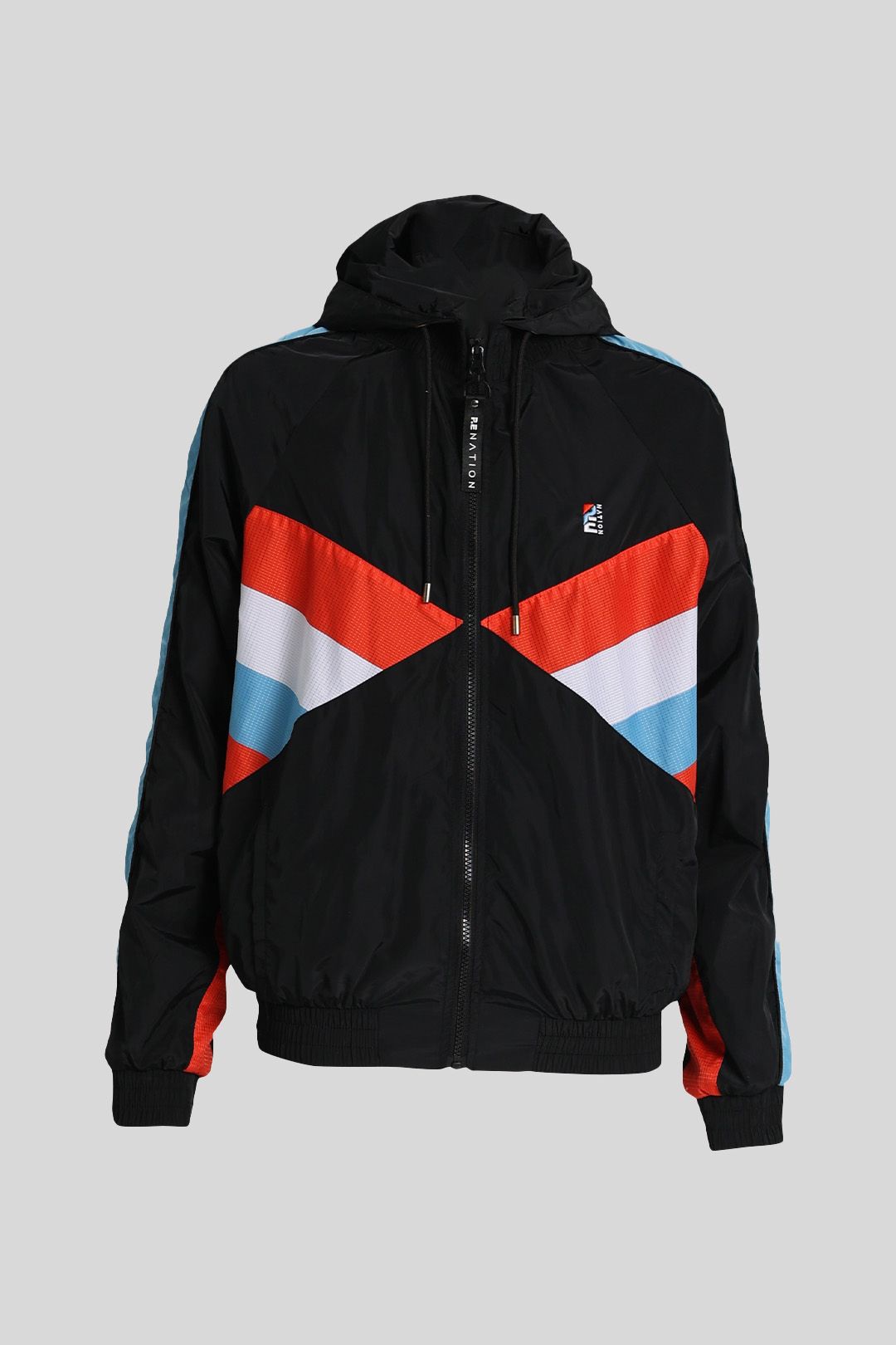 Buy Runners Jacket in Blue and Red Stripes | PE Nation | GlamCorner