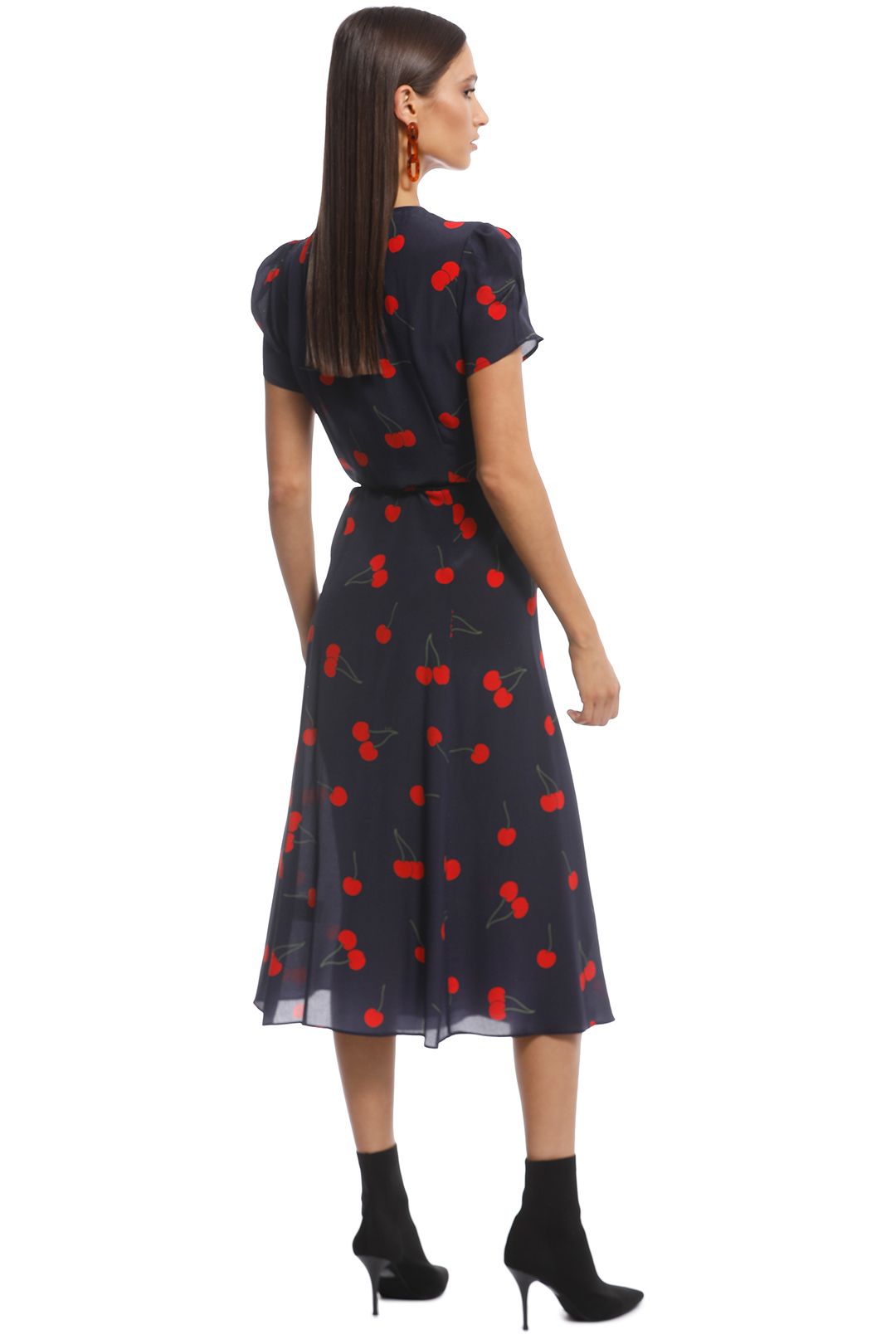 The Teale Midi Dress - Wild Cherry by Realisation Par for Hire