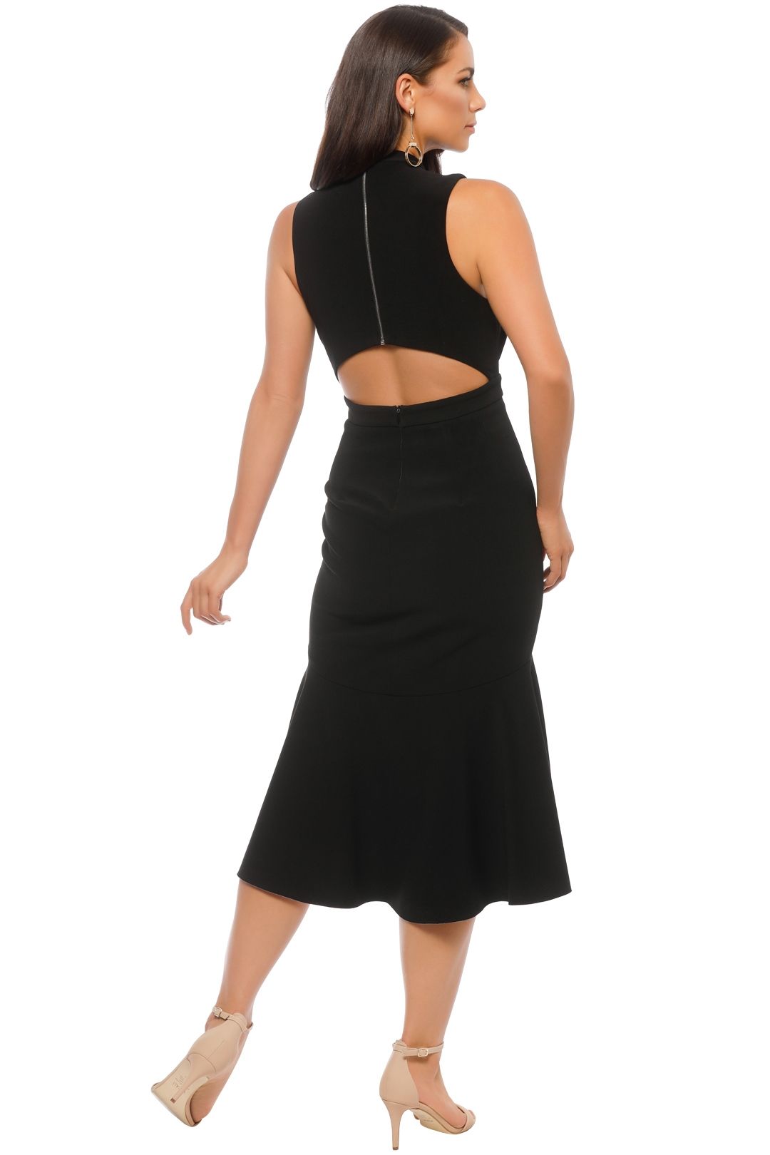 Bravado High Neck Plunge Dress by Rebecca Vallance for Hire