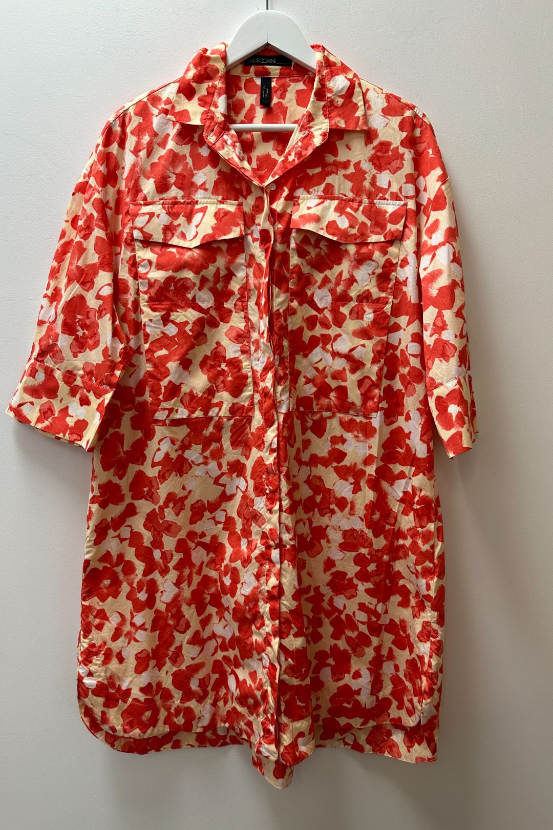 Buy Red Print Shirt Dress | Marc Cain | GlamCorner