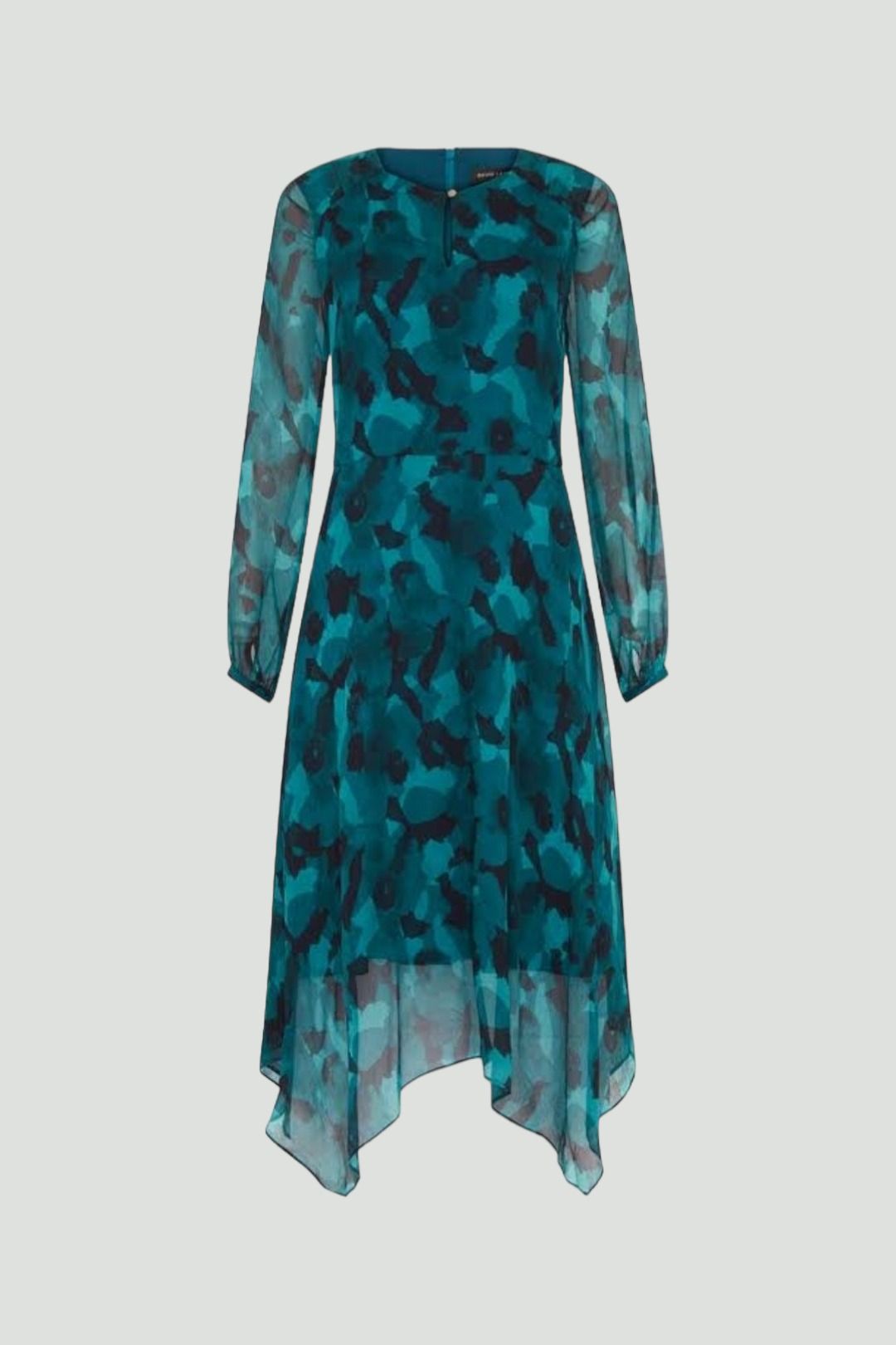 Buy Renee Midi Silk Dress in Dark Teal | David Lawrence | GlamCorner