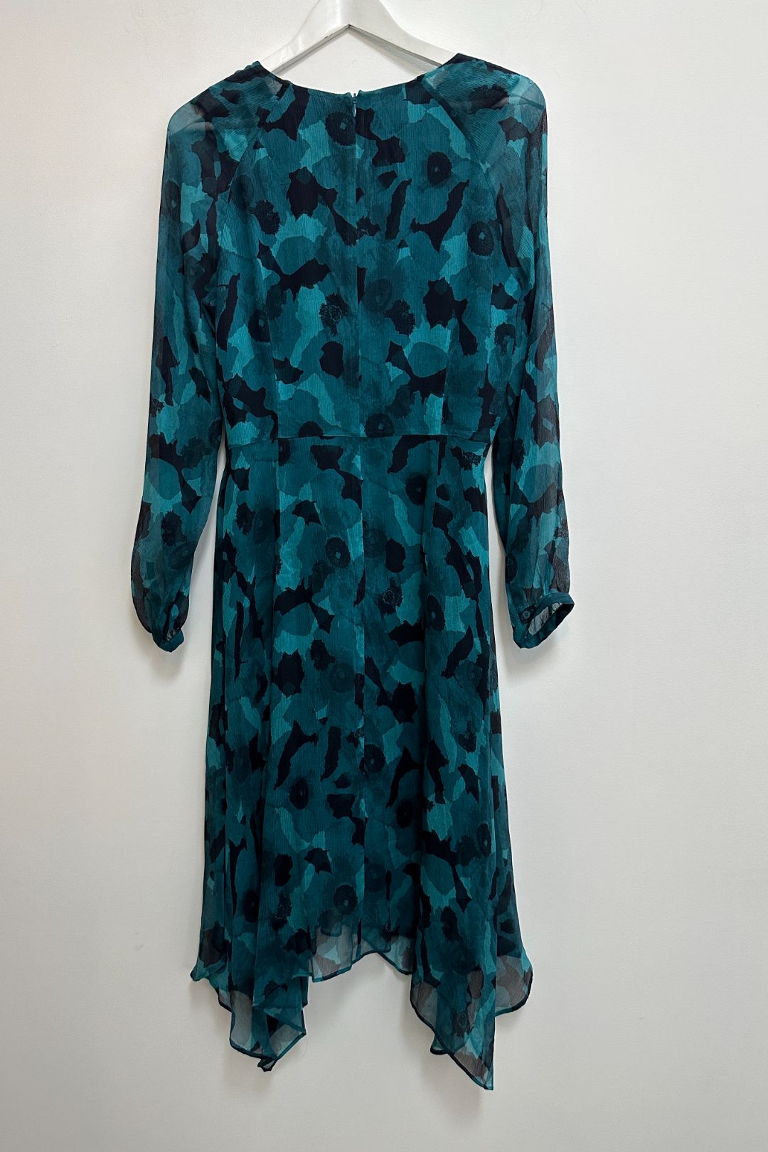 Buy Renee Midi Silk Dress in Dark Teal | David Lawrence | GlamCorner