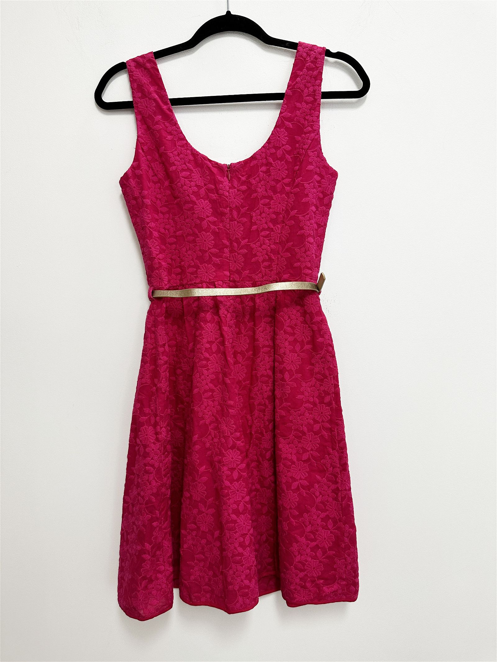 Buy Barbie Fuchsia Dress With Gold Belt | Review | GlamCorner