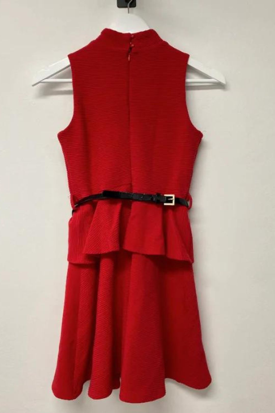 Buy Girls Red High Neck Dress | Review | GlamCorner