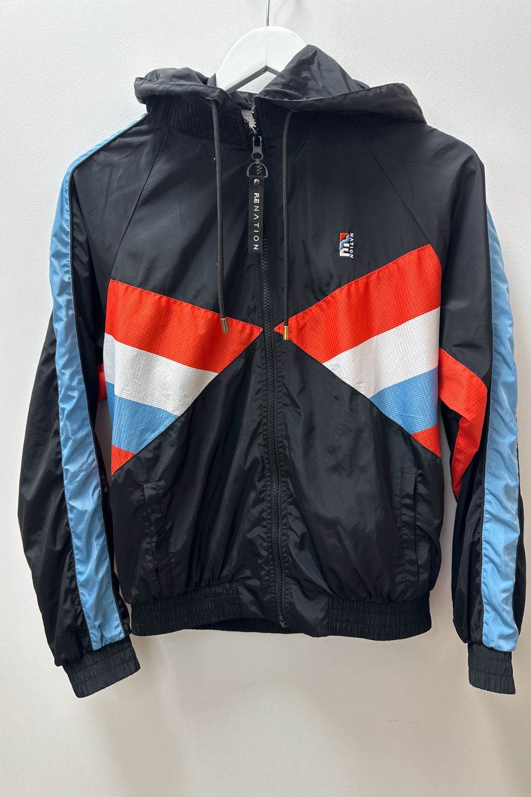 Buy Runners Jacket in Blue and Red Stripes | PE Nation | GlamCorner