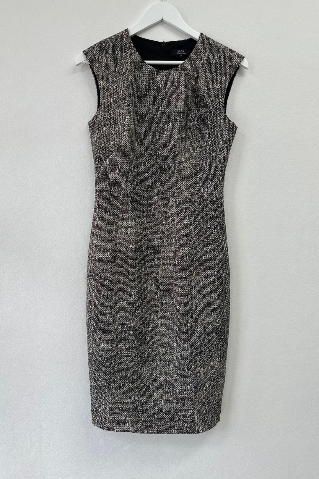 Buy Tweed Print Sleeveless Dress | Saba | GlamCorner