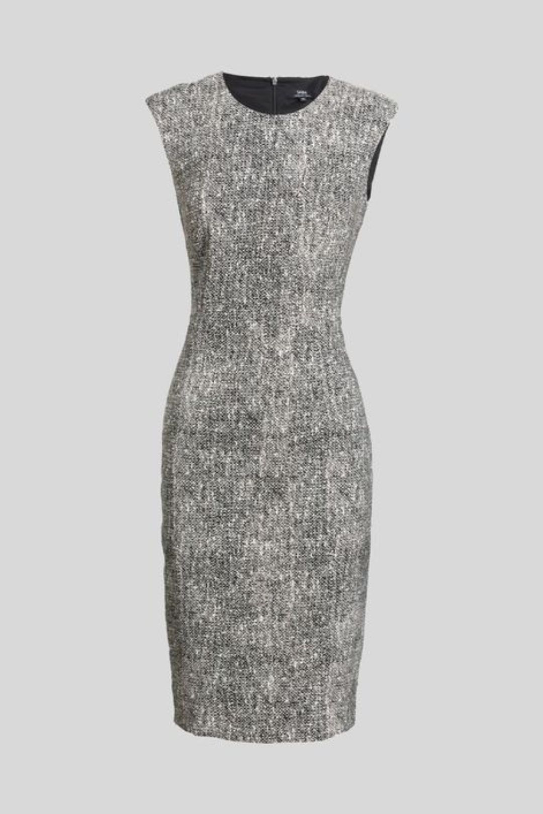 Buy Tweed Print Sleeveless Dress | Saba | GlamCorner