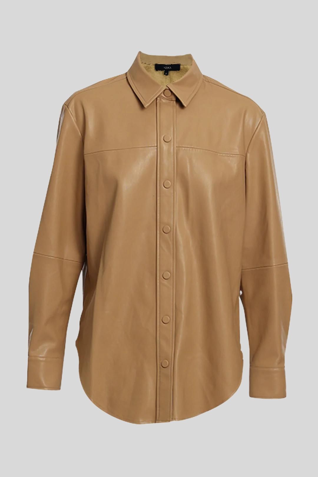 Buy Viv Vegan Leather Shirt | Saba | GlamCorner