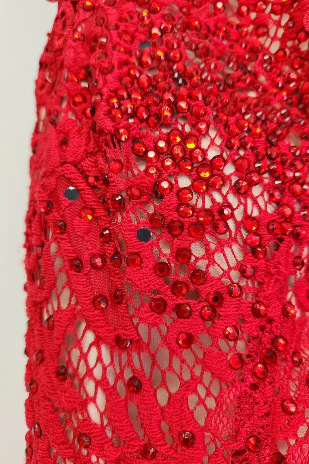 Buy Fitted Red Lace Maxi Dress | Sassy Boutique | GlamCorner