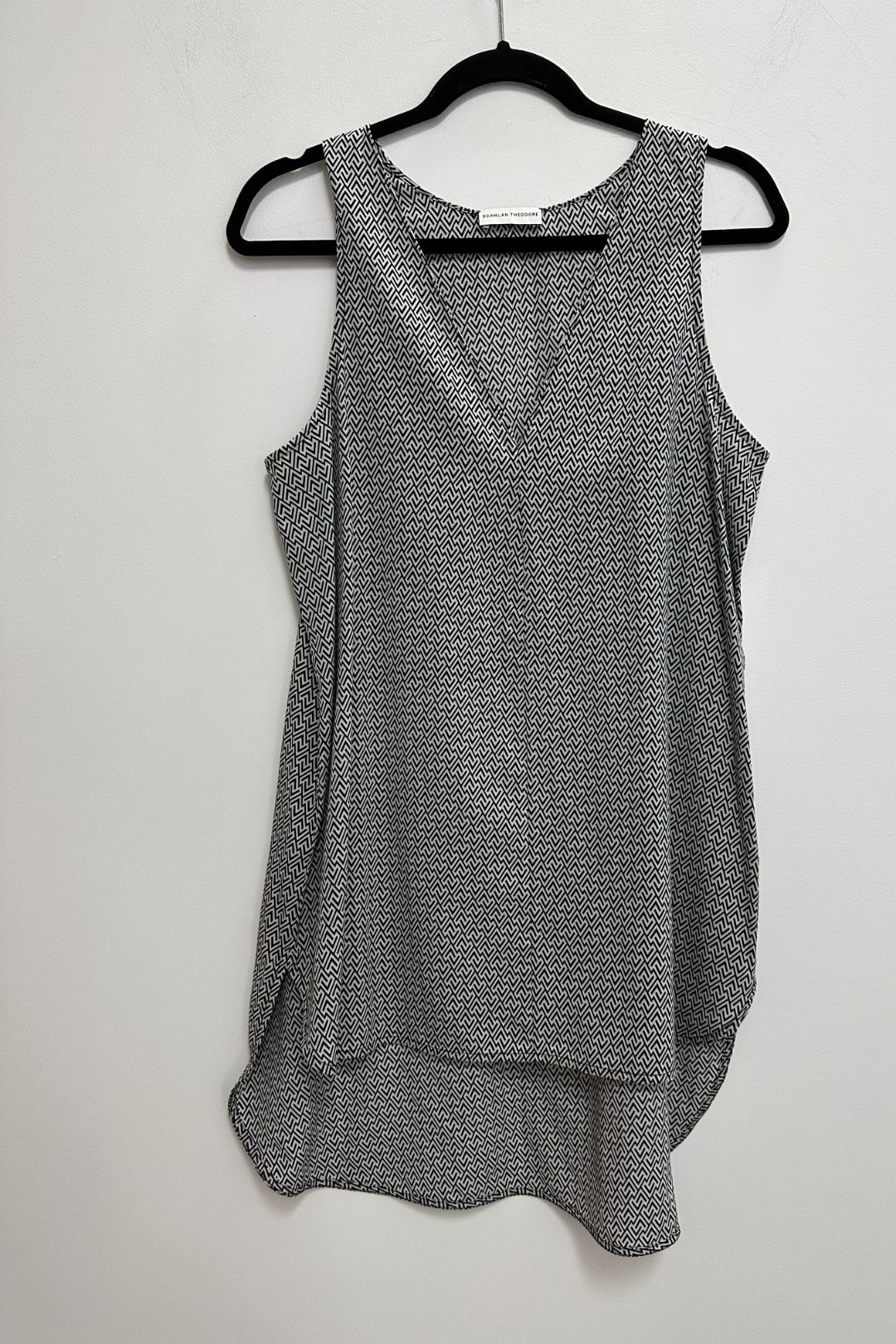 Buy Black and White Zig Zag Patterned Tank Top | Scanlan Theodore ...