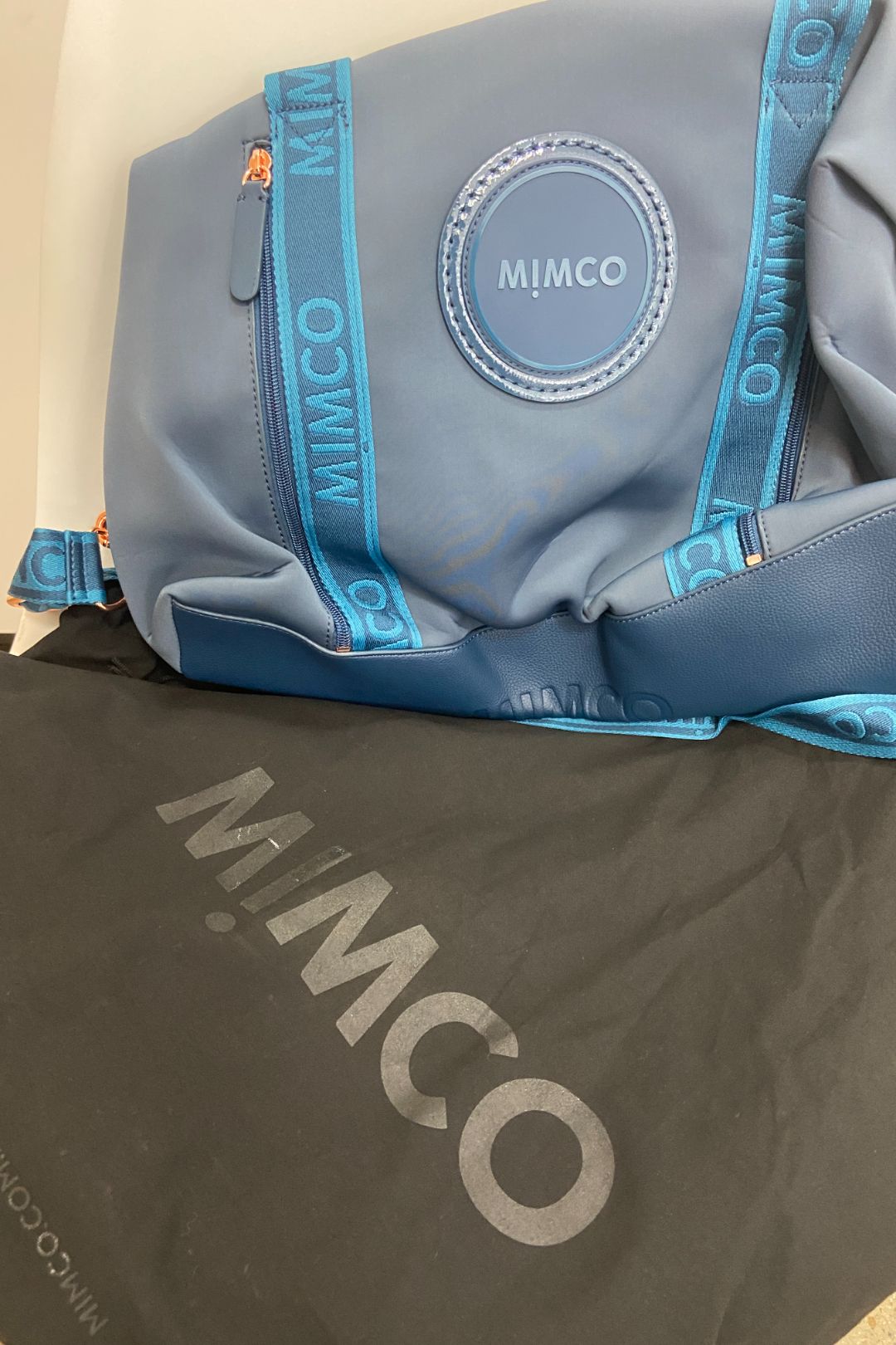 Buy Serenity Teal Dual Handle Bag | Mimco | GlamCorner
