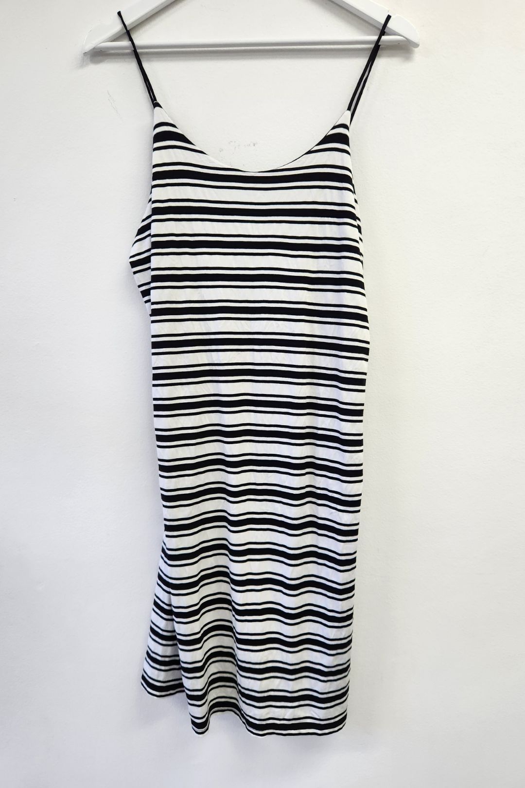 Buy Shoe String Black Striped Dress | Metalicus | GlamCorner