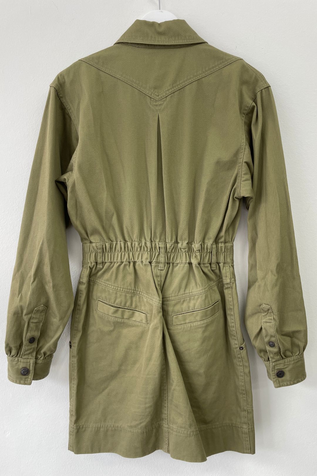 Buy Chiara Utility Mini Dress in Khaki | Shona Joy | GlamCorner