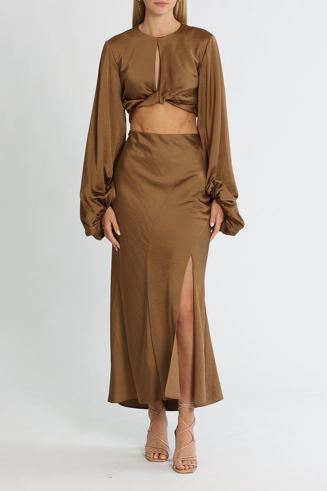 Hire Mimi Top in Dark Gold | Significant Other | GlamCorner