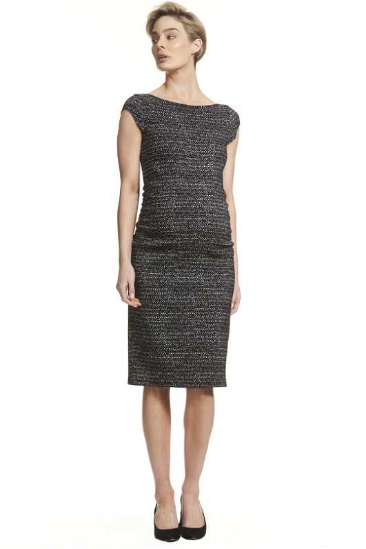 Leo Cap Sleeve Dress - Black by Soon Maternity for Hire | GlamCorner