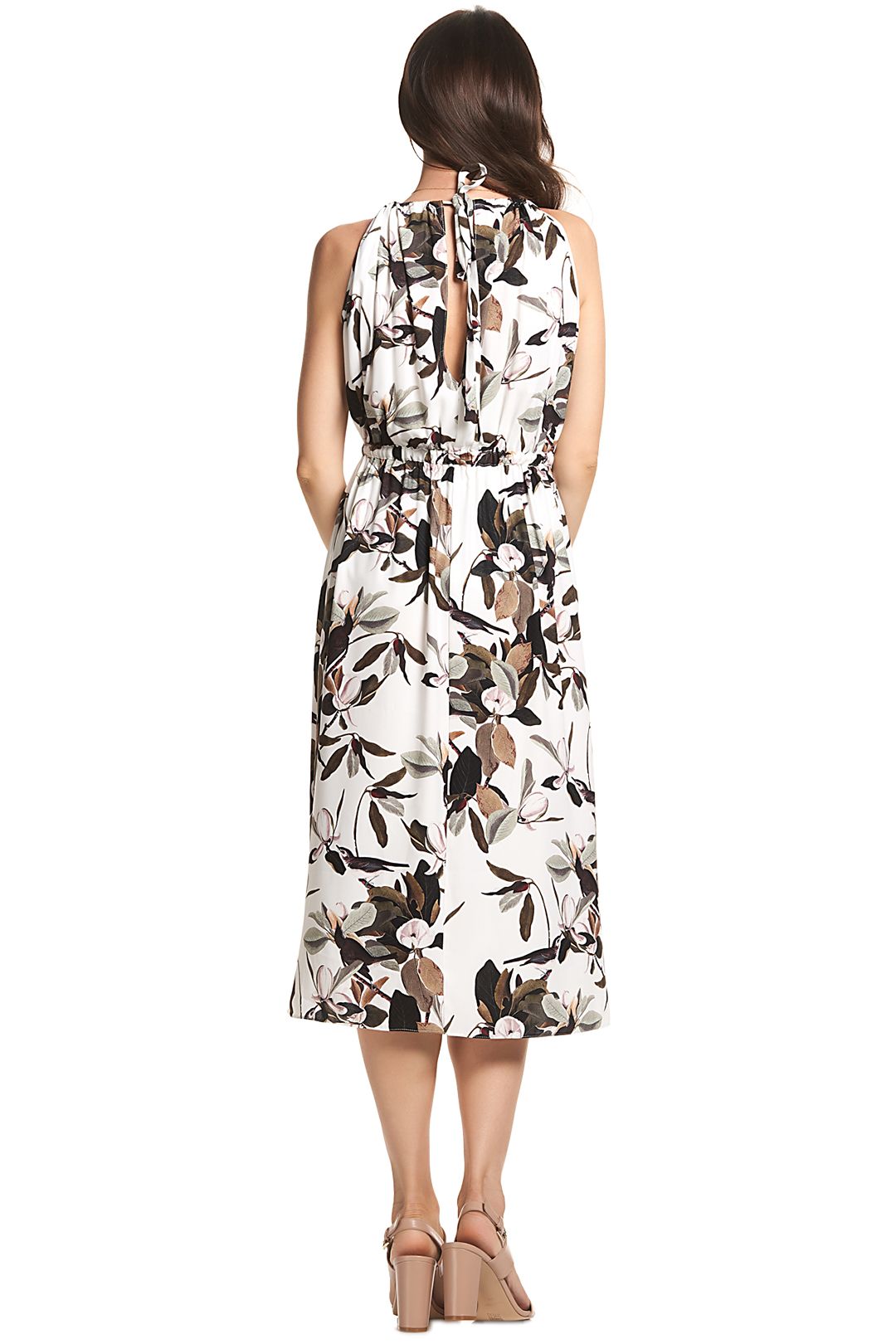 Loxley Dress in White Rose by Soon Maternity for Hire