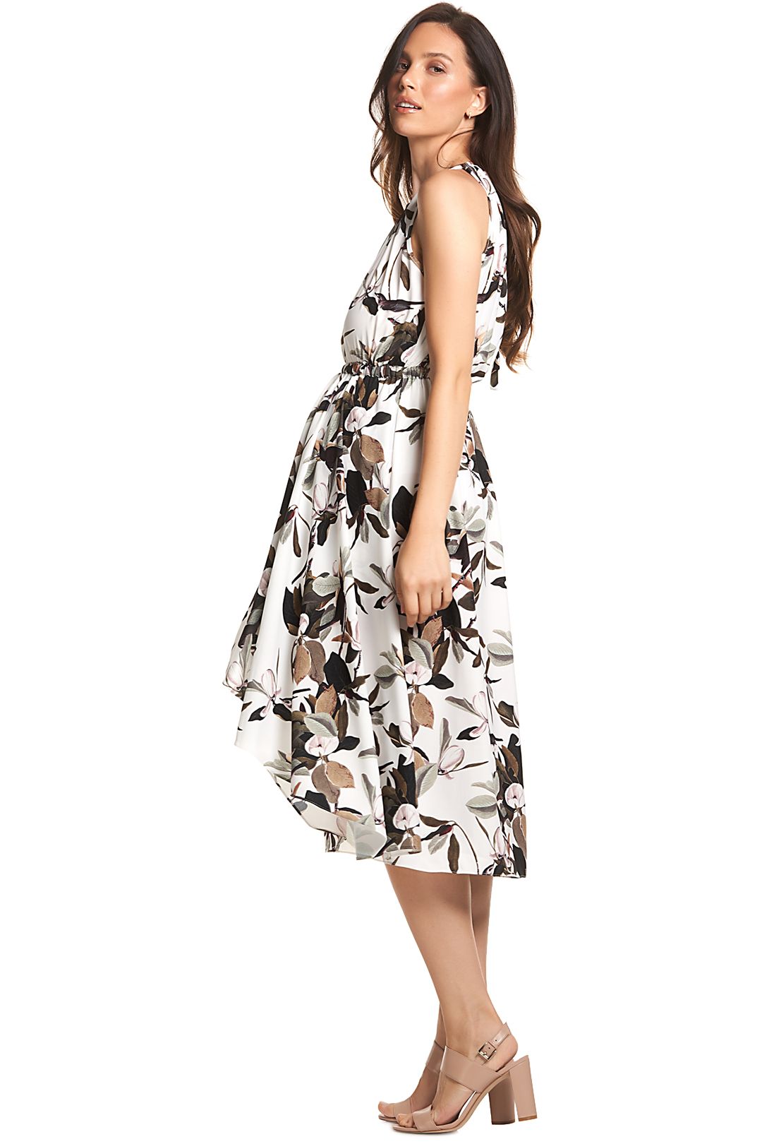 Loxley Dress in White Rose by Soon Maternity for Hire