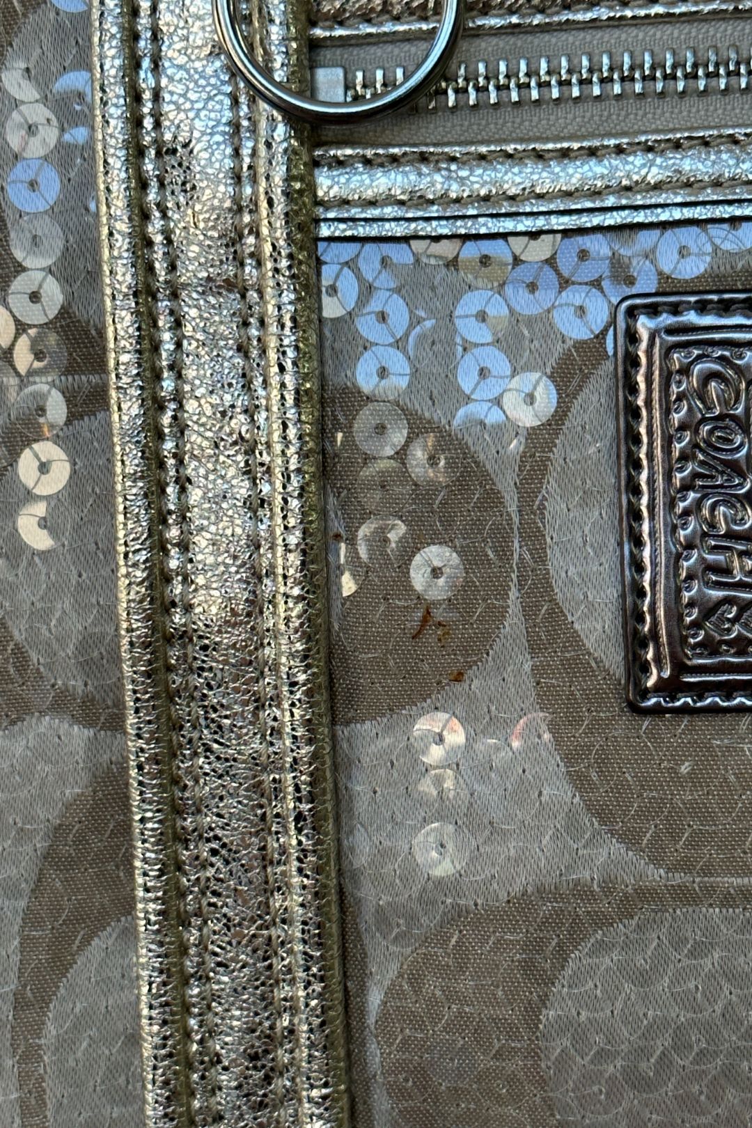 Buy Special Edition Poppy Signature Sequin Bag | Coach | GlamCorner