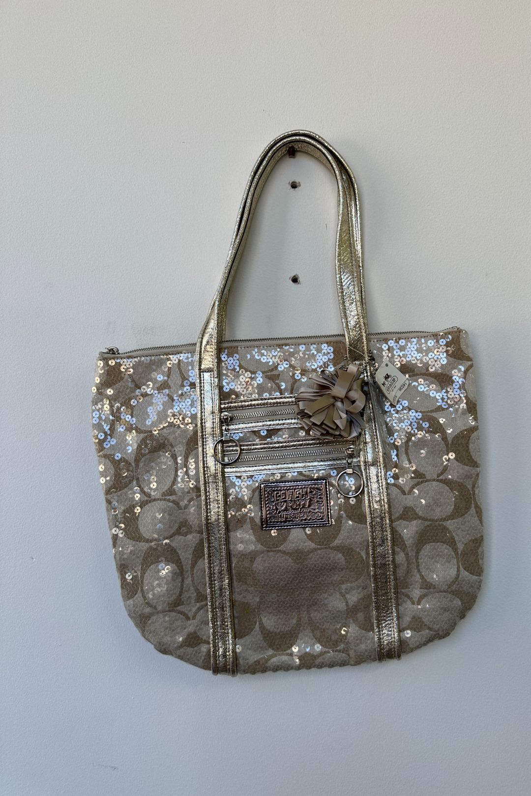 Buy Special Edition Poppy Signature Sequin Bag | Coach | GlamCorner