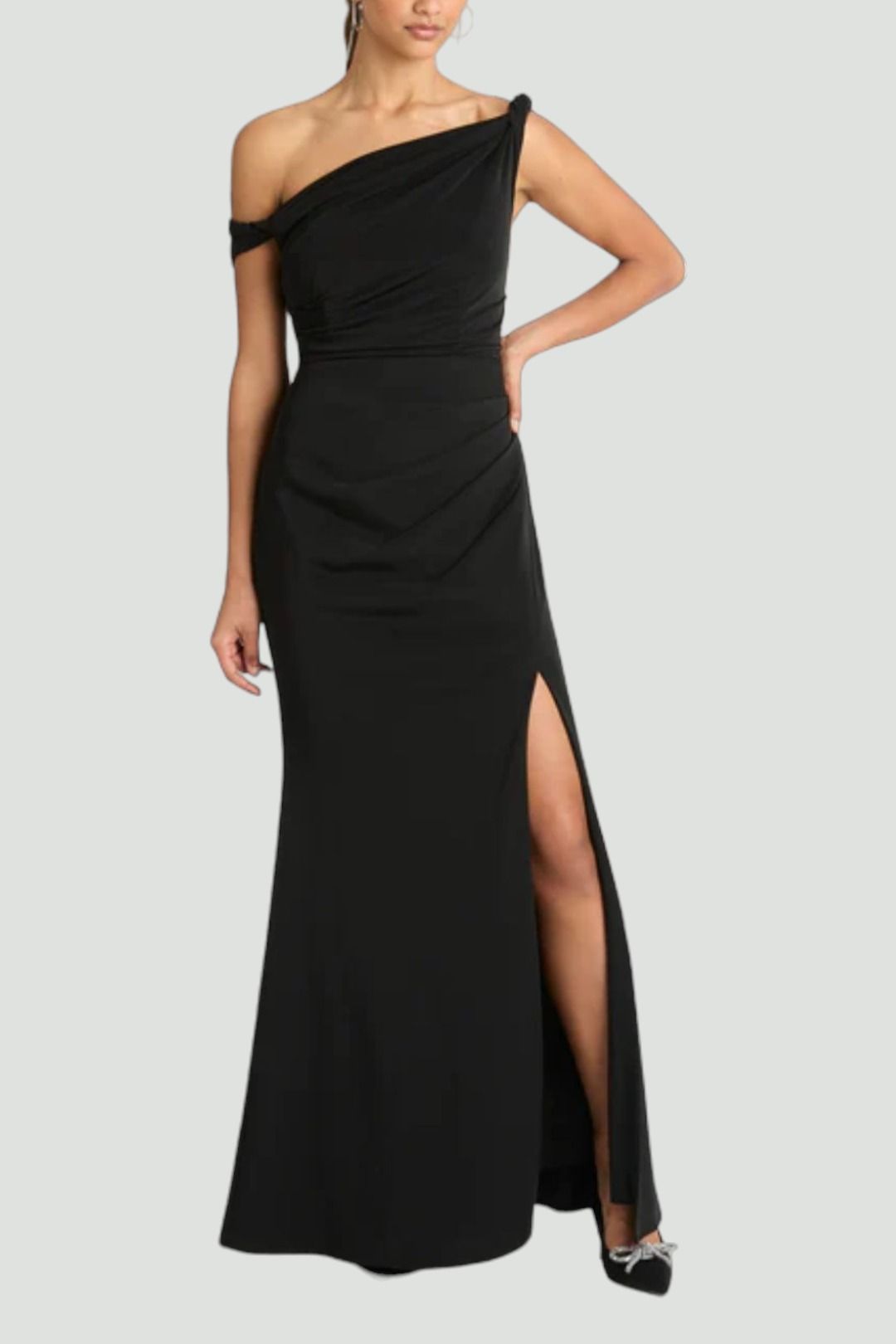 Buy Stella Maxi One Shoulder Dress in Black | Sheike | GlamCorner