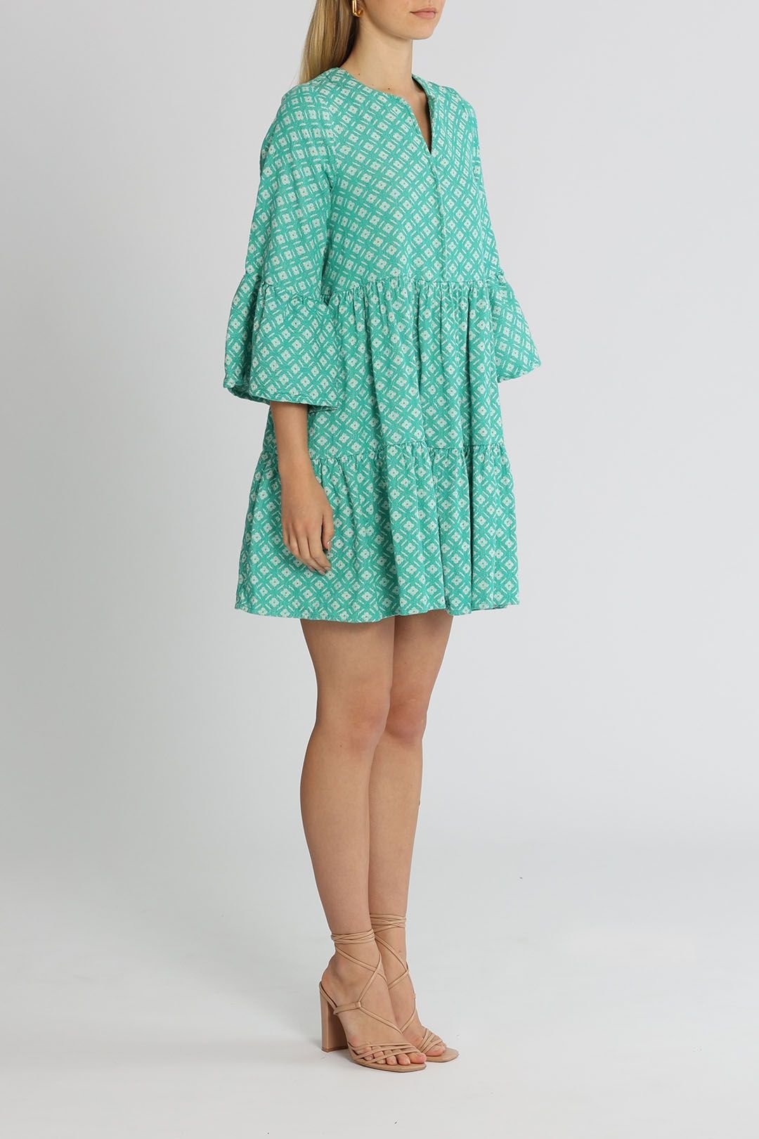 Hire Eliza Mini Dress in Green | Summery Copenhagen | GlamCorner