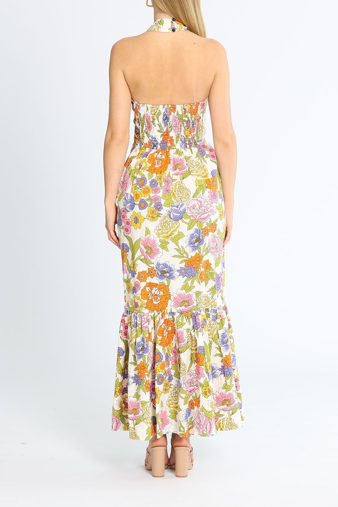 Hire Crossover Halter Maxi Dress | SWF | GlamCorner