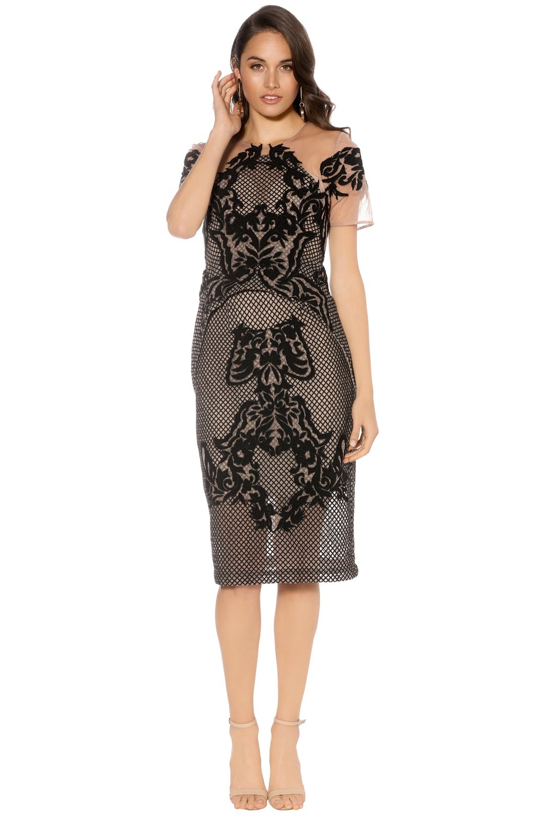 Rosetta Stone Dress in Black by Thurley for Rent | GlamCorner