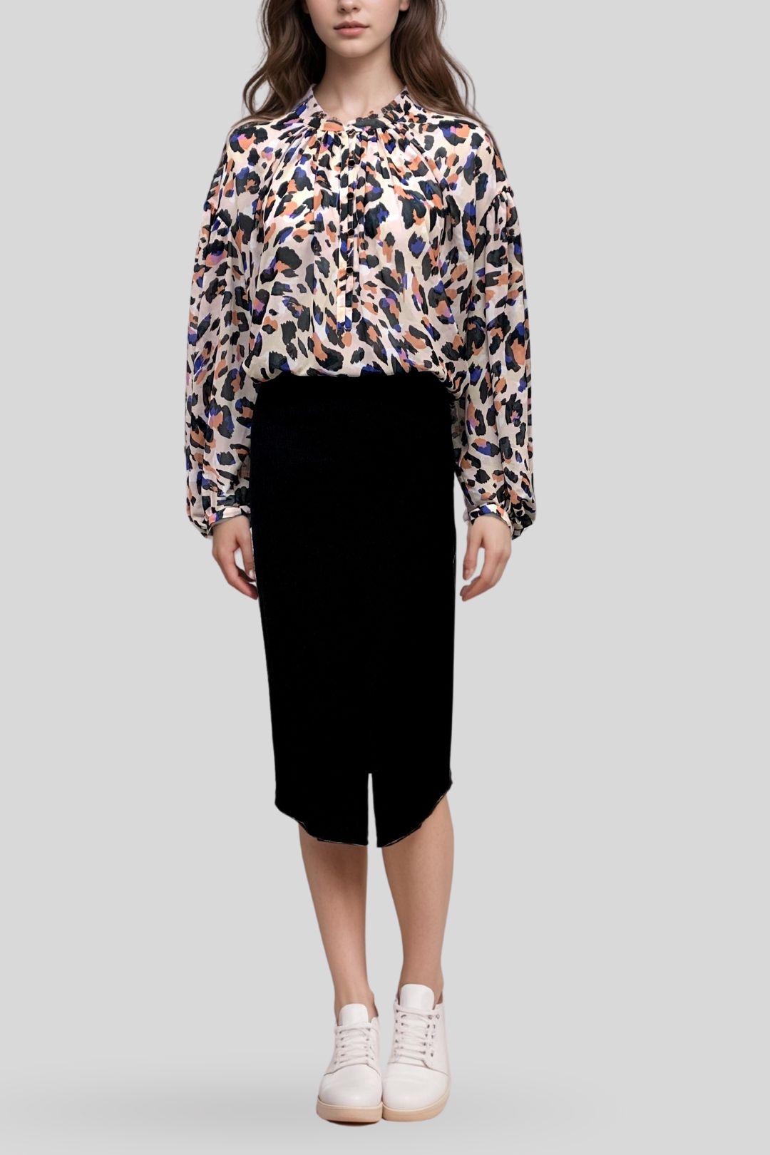 Hire Split Pencil Midi Skirt Veronika Maine Glamcorner