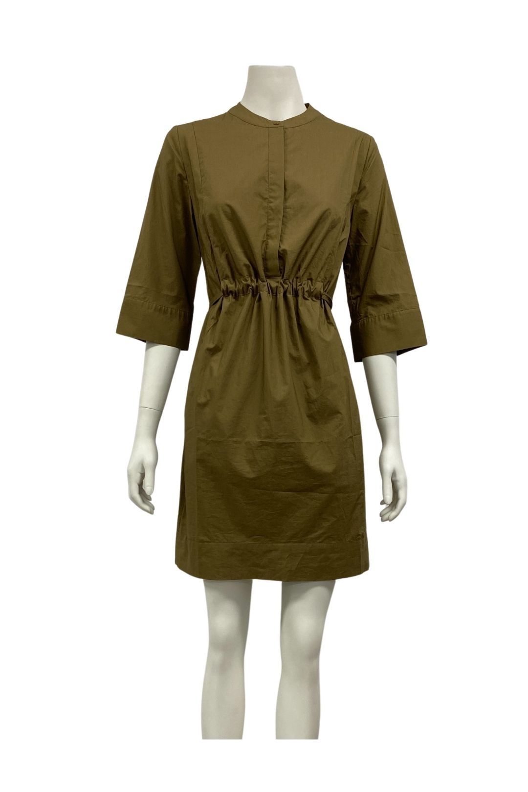 Buy Utilitarian Khaki Mini Dress | Whistles | GlamCorner